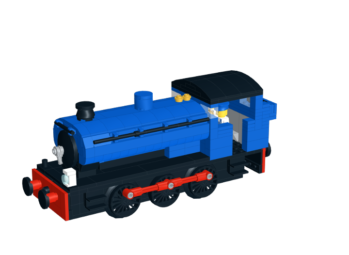 Hunslet Austerity 0-6-0 tank engine from BrickLink Studio [BrickLink]