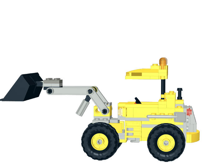 Lego city wheel loader from BrickLink Studio [BrickLink]