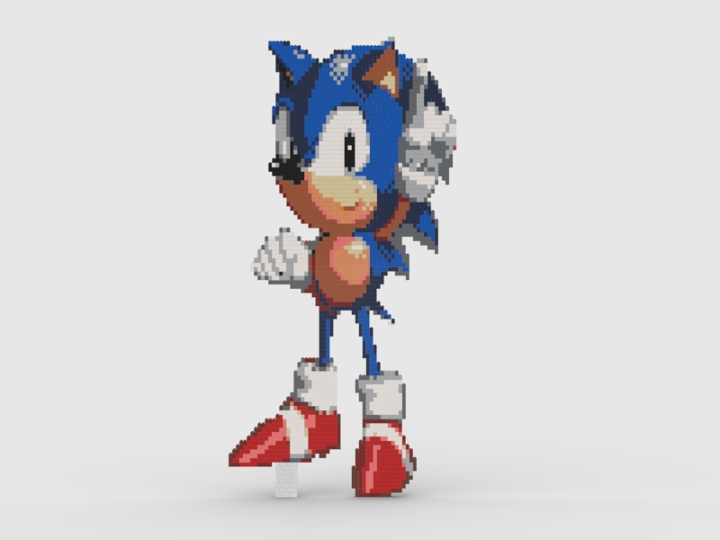 Sonic the Hedgehog from BrickLink Studio [BrickLink]