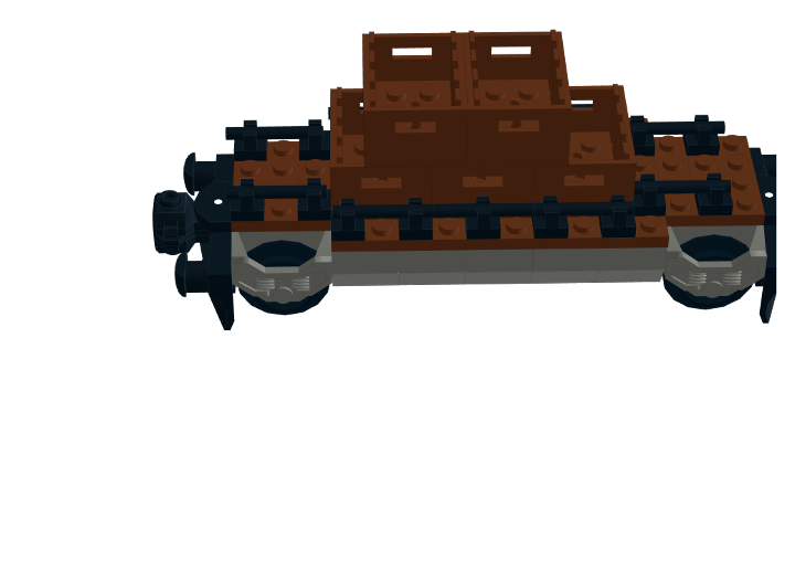 armored train cargo car from BrickLink Studio [BrickLink]