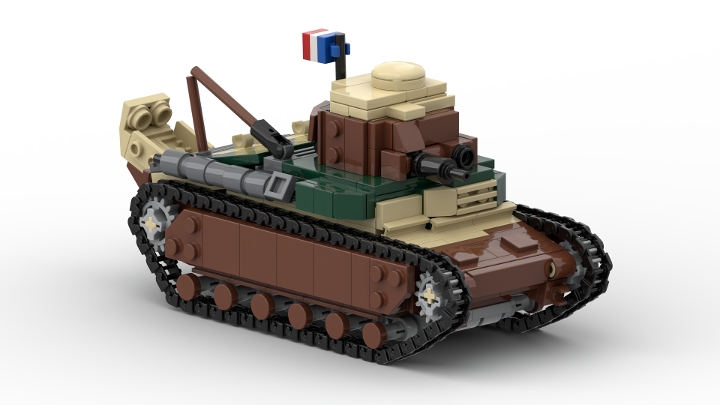 Renault char D1 from BrickLink Studio [BrickLink]