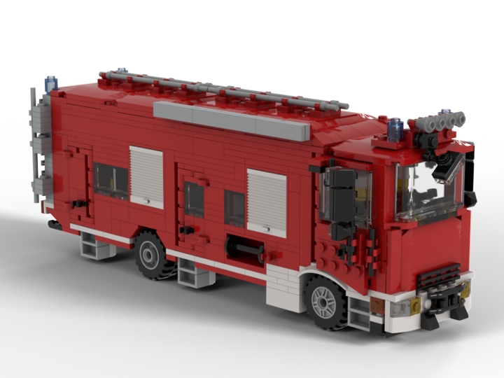 Fire brigade command vehicle from BrickLink Studio [BrickLink]