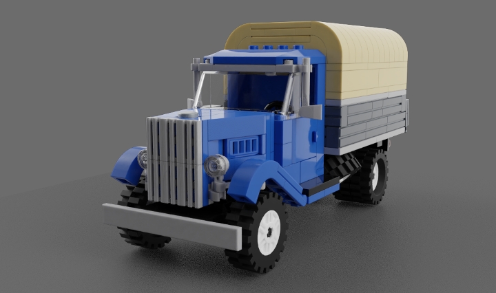 Vintage cargo truck from BrickLink Studio [BrickLink]