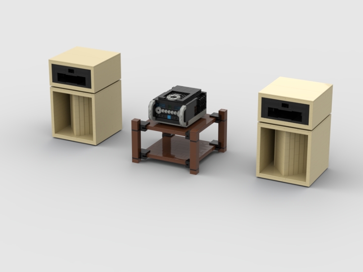 All American High End Stereo System from BrickLink Studio [BrickLink]
