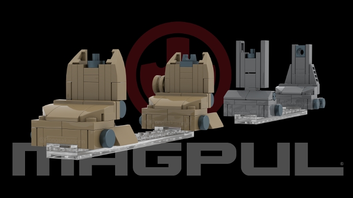 MAGPUL MBUS / MBUS PRO from BrickLink Studio [BrickLink]