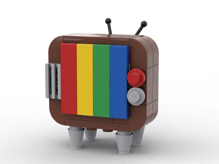 Mini Retro TV from BrickLink Studio [BrickLink]