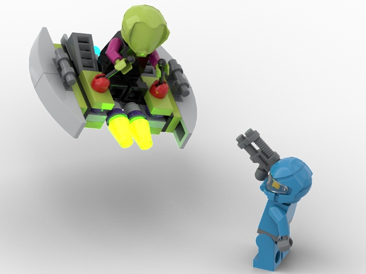 7049 Alien Striker from BrickLink Studio [BrickLink]