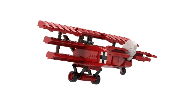 1:30 Scale Red Baron Dr.1 425/17 from BrickLink Studio [BrickLink]