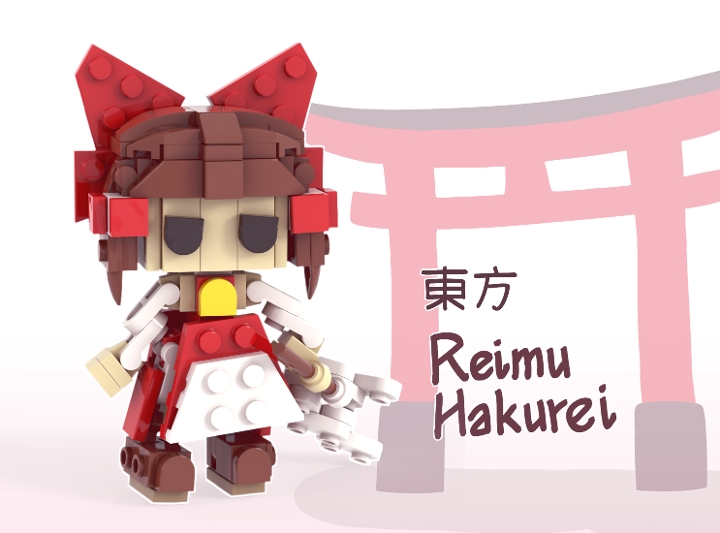 Chibi Reimu Hakurei from BrickLink Studio [BrickLink]