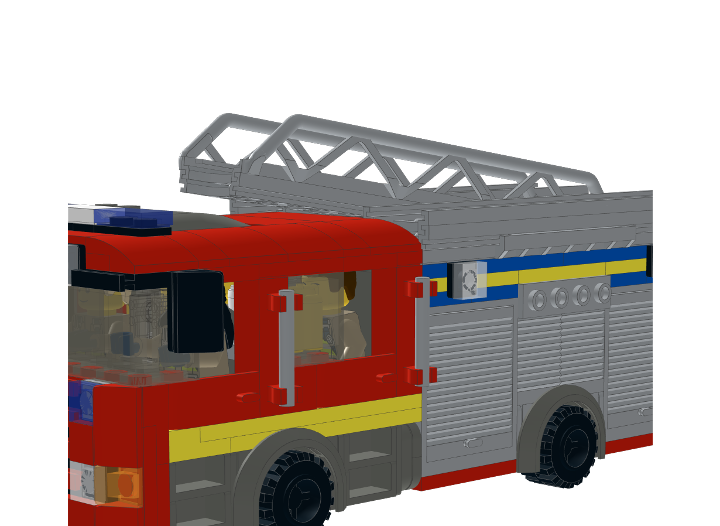 Contemporary European Fire Engine from BrickLink Studio [BrickLink]