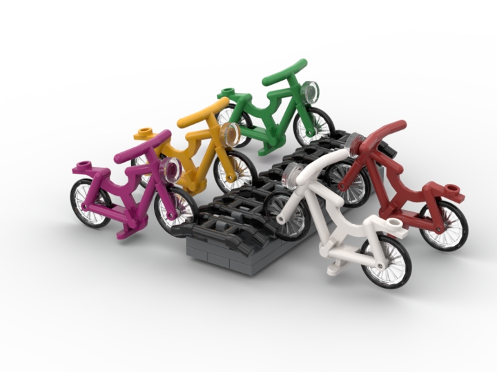 bike rack from BrickLink Studio [BrickLink]