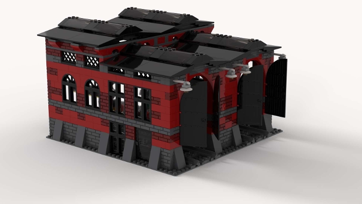 Lokomotywownia - Train Engine Shed updated from BrickLink Studio ...