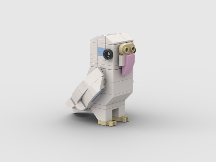 Parrotlet white male from BrickLink Studio [BrickLink]