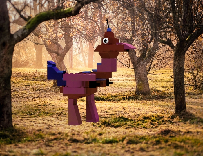 Dinosaur biped from BrickLink Studio [BrickLink]