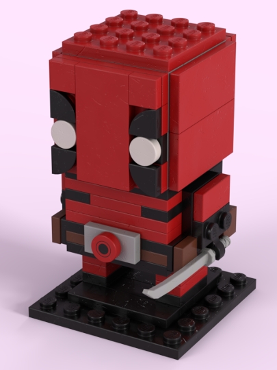 BrickHeadz MOC - Deadpool from BrickLink Studio [BrickLink]