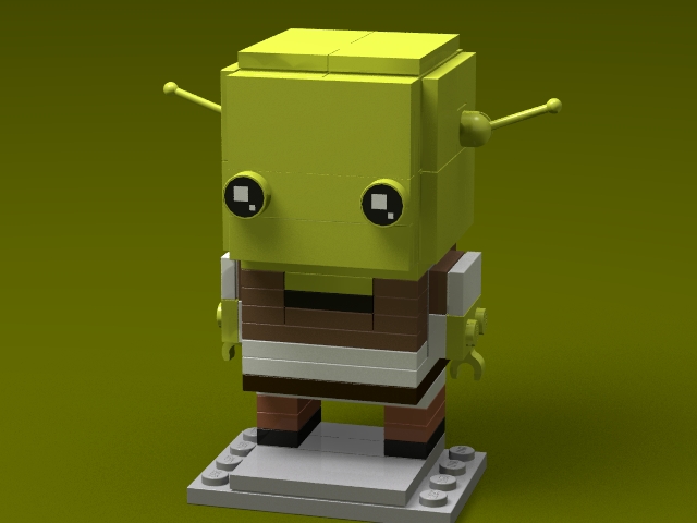 Shrek Brickhead from BrickLink Studio [BrickLink]