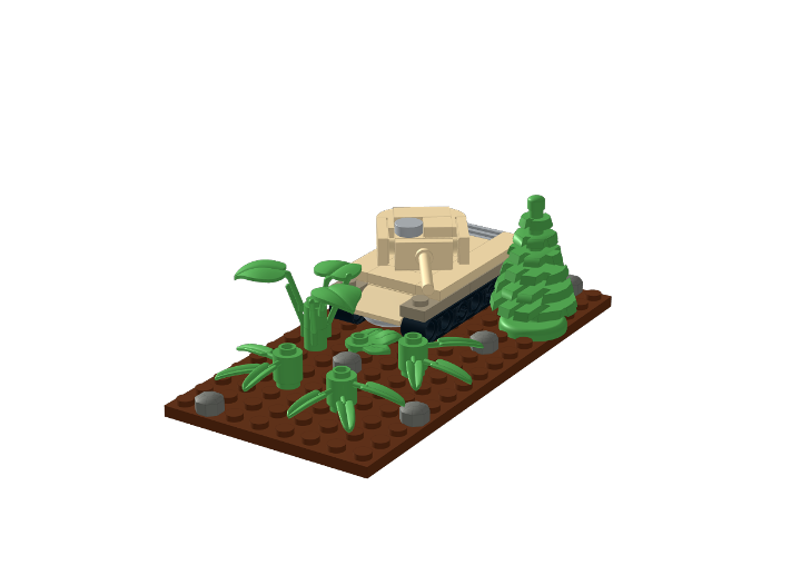 Mini Lego Tiger Tank from BrickLink Studio [BrickLink]