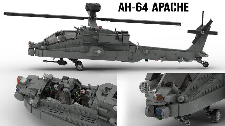Lego Apache Longbow Helicopter