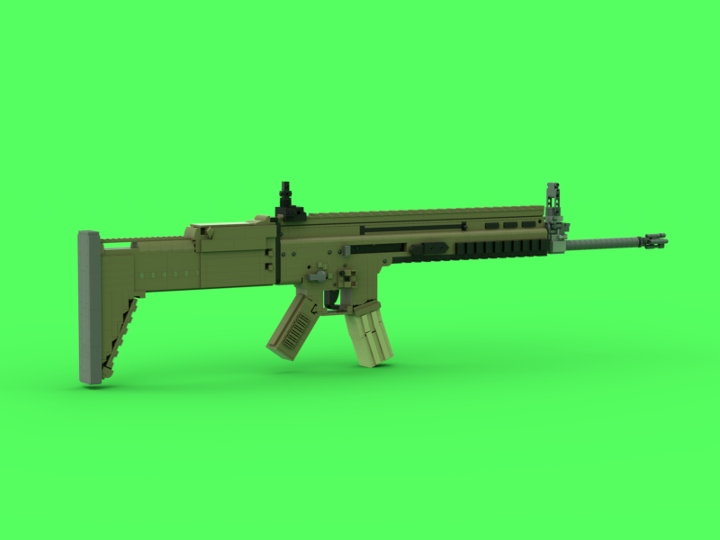 Lego Scar FN (Doesn't shoot) from BrickLink Studio [BrickLink]