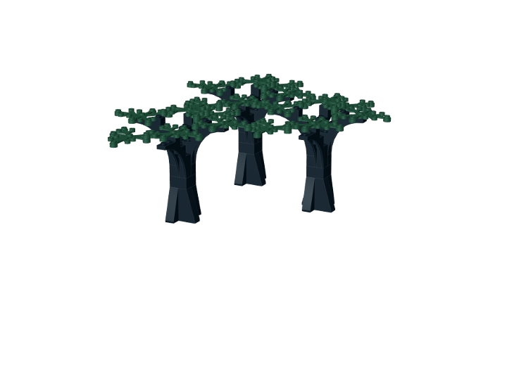 Old school trees from BrickLink Studio [BrickLink]