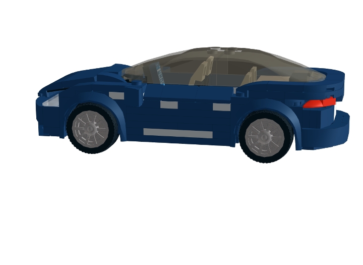tesla model S from BrickLink Studio [BrickLink]