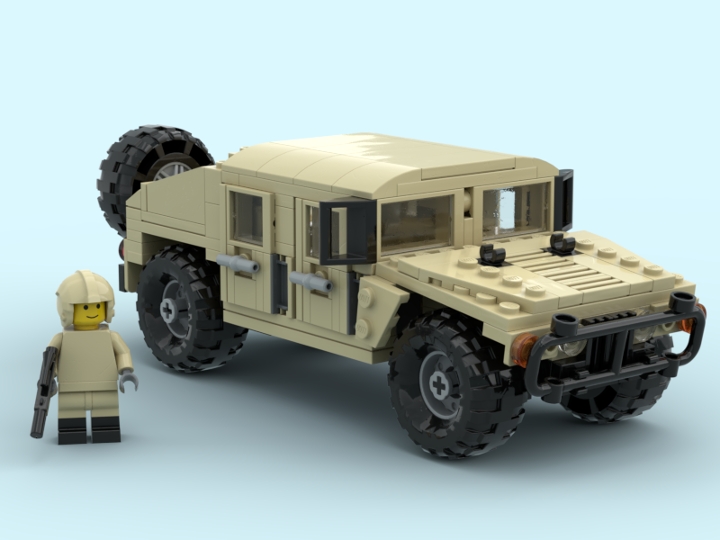 Humvee copy from BrickLink Studio [BrickLink]