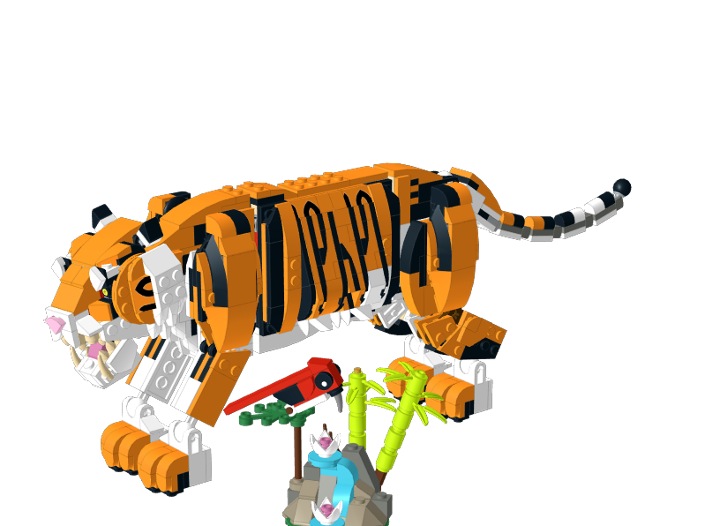 tiger from BrickLink Studio [BrickLink]