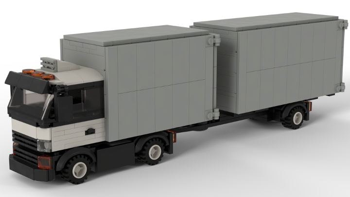 City Box Truck with Trailer from BrickLink Studio [BrickLink]