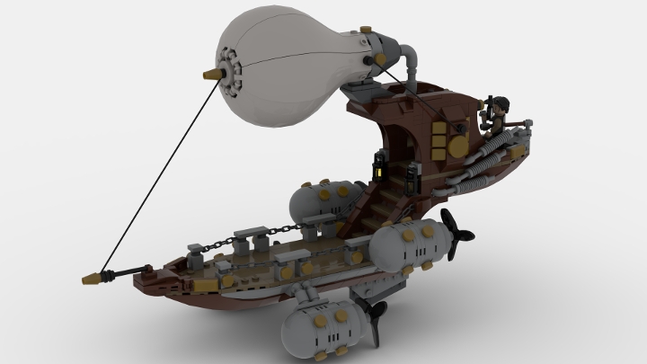 Steampunk Airship - Updated from BrickLink Studio [BrickLink]