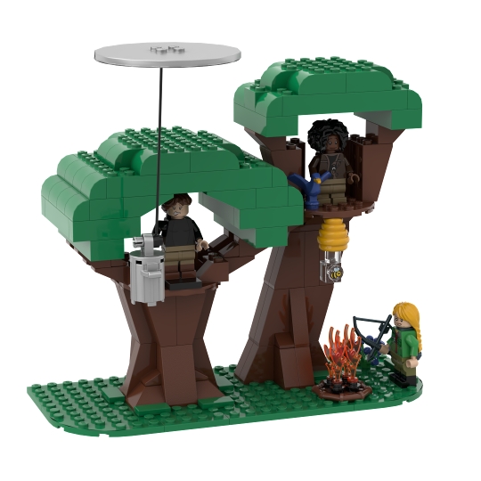 Hunger Games Tracker Jacker Scene in LEGO from BrickLink Studio [BrickLink]