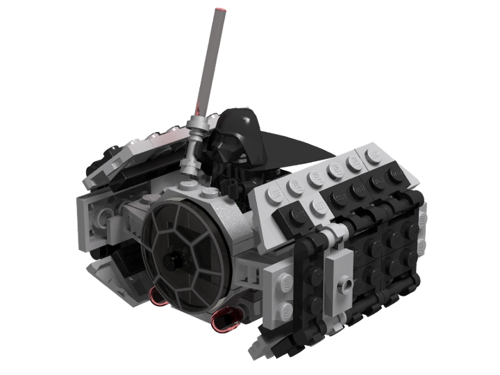 Darth Vader's TIE Advanced Microfighter from BrickLink Studio [BrickLink]