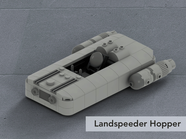 Landspeeder Hopper from BrickLink Studio [BrickLink]