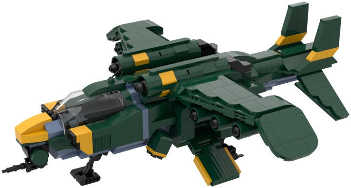 VA Grendal VTOL Dropship from BrickLink Studio [BrickLink]
