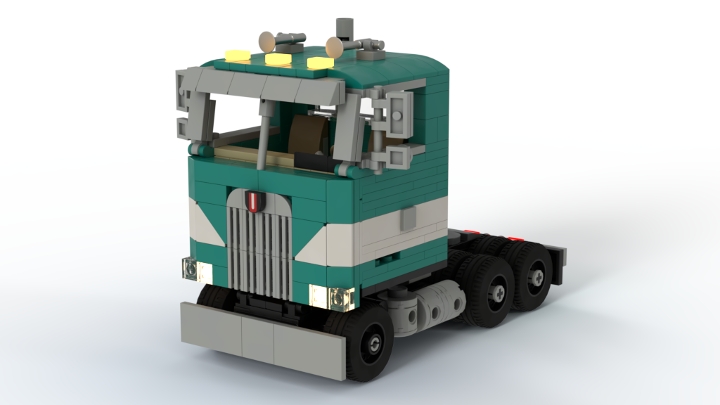 Big Cabover Semi Truck from BrickLink Studio [BrickLink]