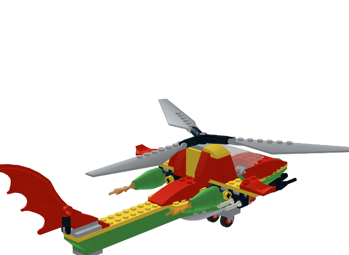 Robin's Helicopter from BrickLink Studio [BrickLink]