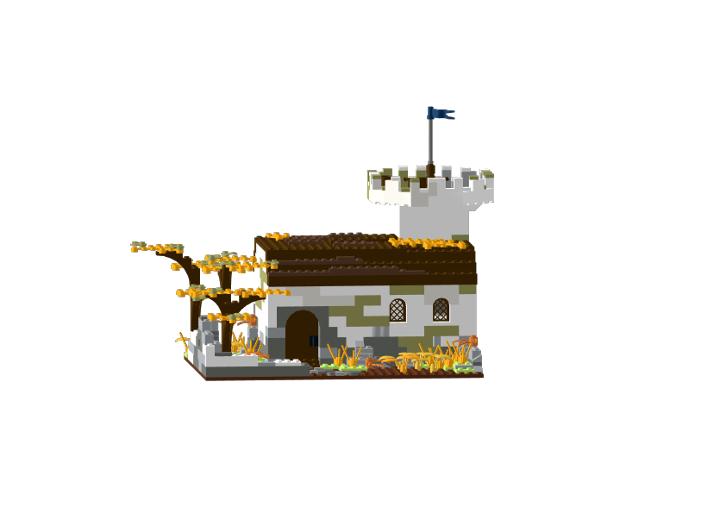 medieval castle from BrickLink Studio [BrickLink]