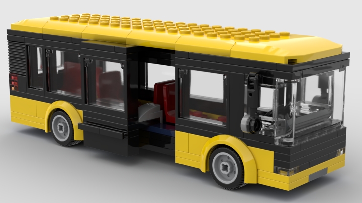 City Bus (Berlin livery) from BrickLink Studio [BrickLink]