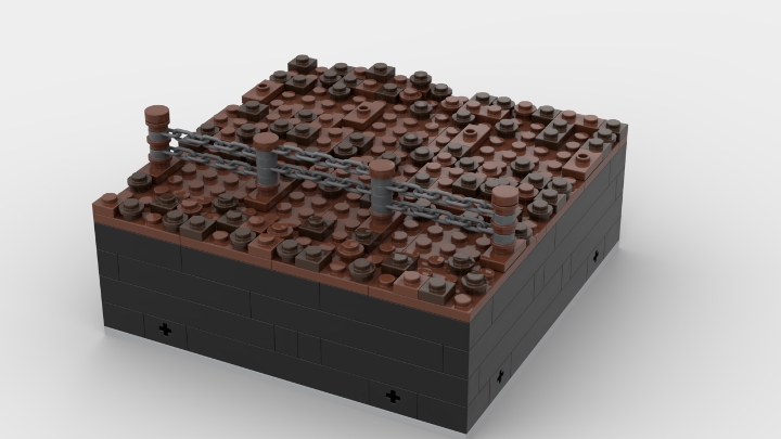 WW1 Barbed Wire V2 from BrickLink Studio [BrickLink]