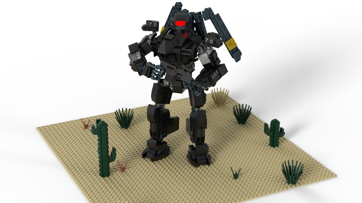 Black hawk from BrickLink Studio [BrickLink]