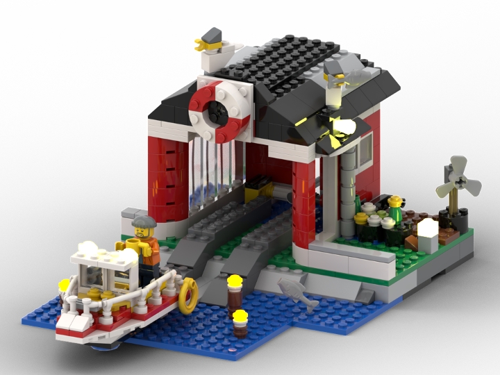 5770 Boathouse (medium build) from BrickLink Studio [BrickLink]