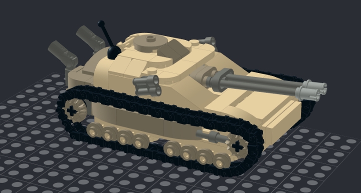 Italian-inspired Tankette from BrickLink Studio [BrickLink]