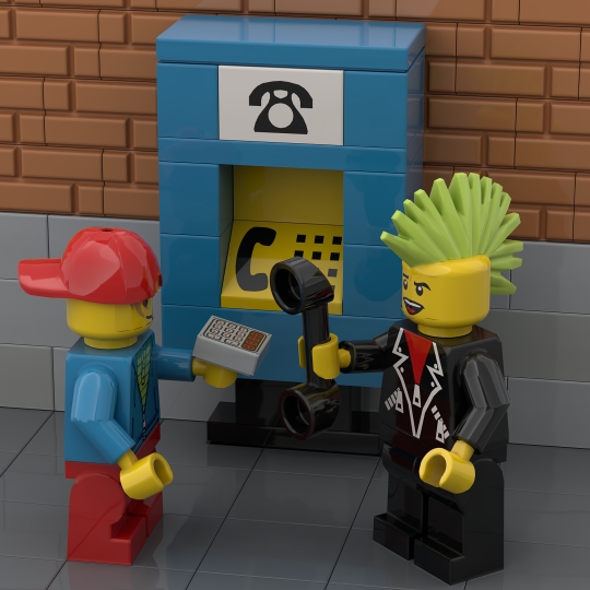 Phone phreaks from BrickLink Studio [BrickLink]