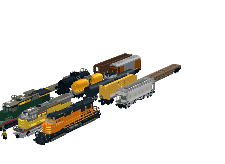 Train Set from BrickLink Studio [BrickLink]