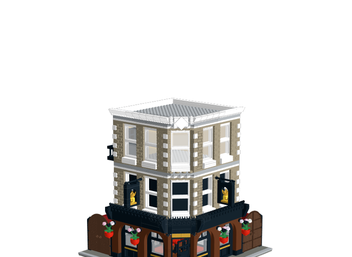 lego pub modular from BrickLink Studio [BrickLink]