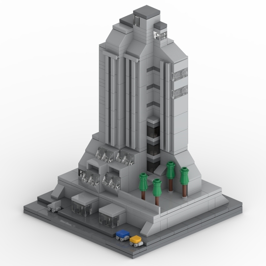Brutalism01 - Hotel from BrickLink Studio [BrickLink]