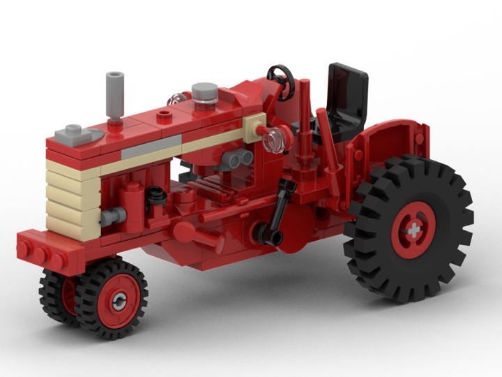 Farmall 560 Tractor Minifig from BrickLink Studio [BrickLink]