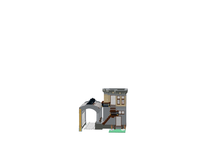 Modern Train Station from BrickLink Studio [BrickLink]