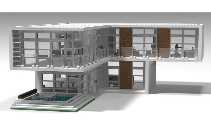 Modern House from BrickLink Studio [BrickLink]