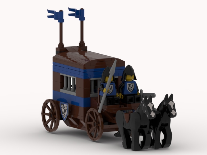 Falcon Knights Prison Cart from BrickLink Studio [BrickLink]