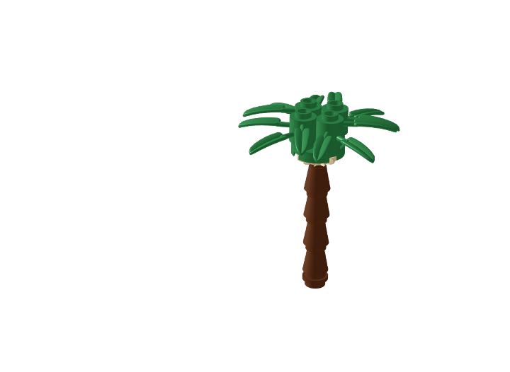 palm tree from BrickLink Studio [BrickLink]